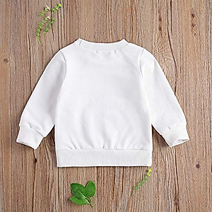 DuAnyozu Toddler Baby Girl Valentines Day Sweatshirt Love Heart Long Sleeve Pullover Sweater Tops Casual Outfit Clothes (L-Love Heart Shirt, 1-2T)