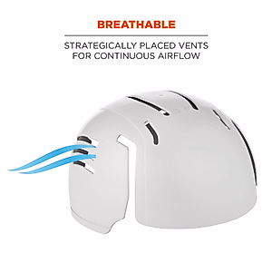 Ergodyne - 23382 Skullerz 8945 Universal Safety Bump Cap Insert, Lightweight, Fits Into Any Baseball Hat, 2-Pack Gray