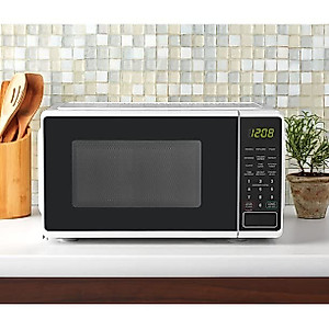 MAORUIYUN 0.7 Cu ft Capacity Countertop Microwave Oven, White