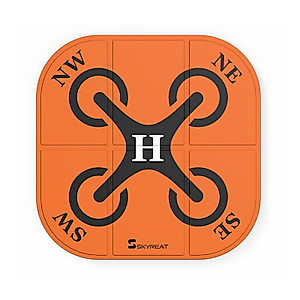 Skyreat Drone Landing Pad Weighted, 50cm(20") Foldable Waterproof Helicopter Landing Pad for DJI Mini 2 / Mini 3 Pro/Mavic 3 / Air 3 / Air 2 / Air 2S / Holy Stone/Avata Pro FPV Drones Accessories