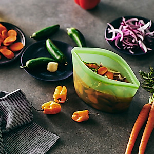 Stasher Premium Silicone Reusable Food Storage Bags, 6-Pack, Multi | Multi-Use Food Storage Bags, Lunch Bag, Travel Containers | BPA Free, Leak-free, Dishwasher-Safe, Eco-friendly