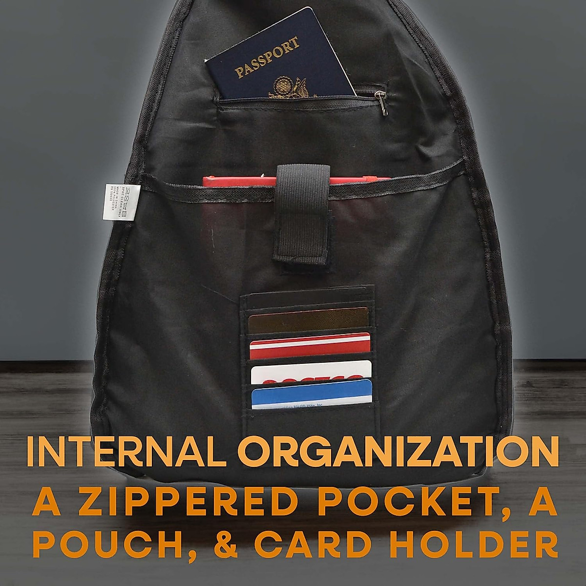 Nupouch Rucksack Bag, Anti-Theft Crossbody Sling, Backpack, Soho Collection Olive