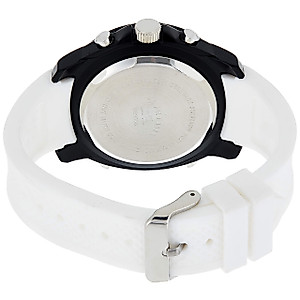 U.S. Polo Assn. Sport Men's Quartz Metal and Rubber Casual Watch, Color:White (Model: US9556)