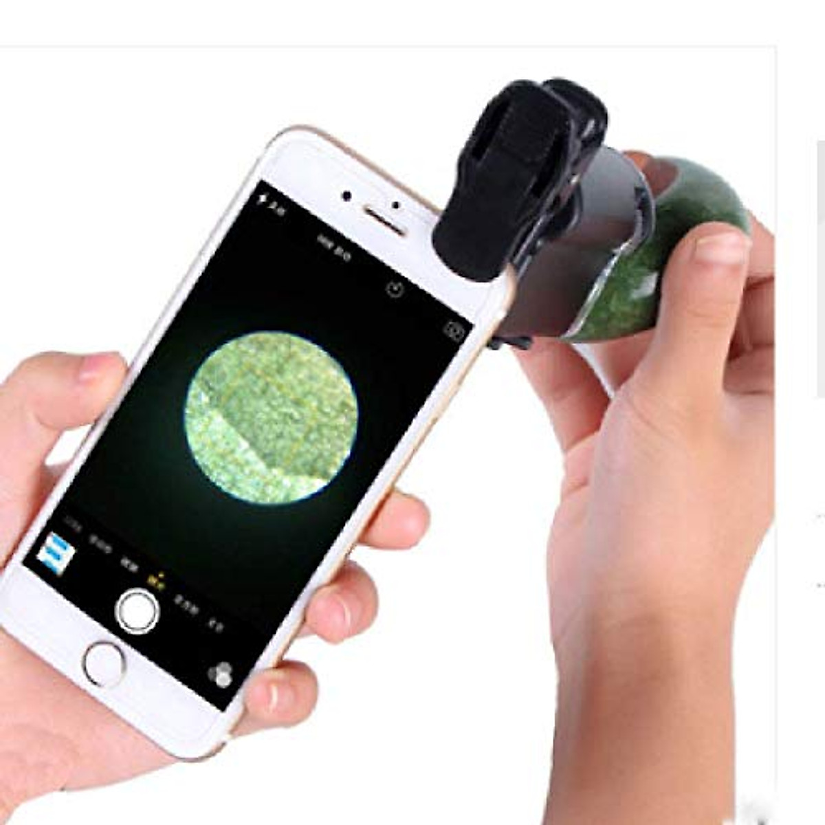 Magnifier High Magnification 100 Times Mobile Phone Magnifier Optical 60 Times LED Light High Magnification Portable Microscope Toys Games Hobbies