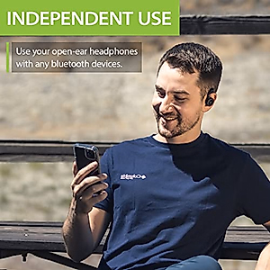 Avantree Candid - Open-Ear Wireless Earbuds & Bluetooth Transmitter for TV Watching with Loud & Clear Sound, Nonadjustable Earhooks Headphones