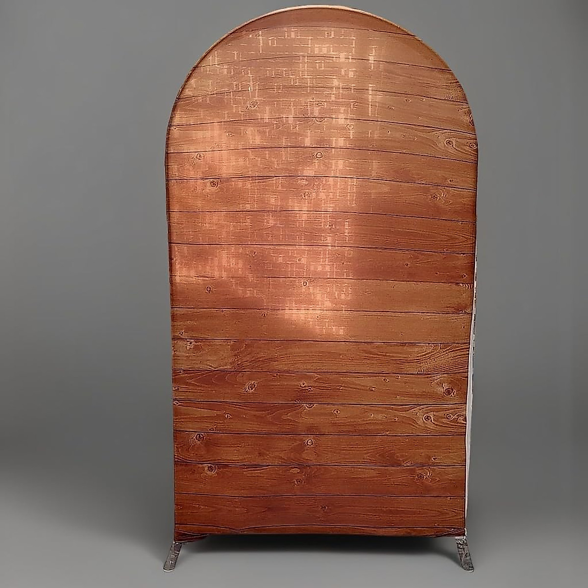 ittsmnt Arch Backdrop 4X7ft Old Wood Arched Wall Covers Stretchy Photography Background for Party Decorations Wedding Banquet Bridal Baby Shower Decor Banner Birthday Parties Props