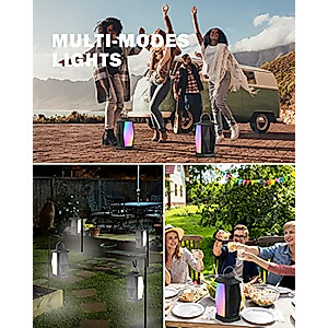 INWA Outdoor Bluetooth Speakers, Infinity Link Wireless Speaker with True Stereo Sound, IPX5 Waterproof, Beat-Driven Light Show, Seamlessly to Phone, TV Box, Projector, Echo Dot, for Patio, Yard, Pool