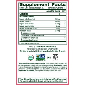 Traditional Medicinals Mother's Milk, Women's Tea, Organic, 16 CT (Pack - 3)