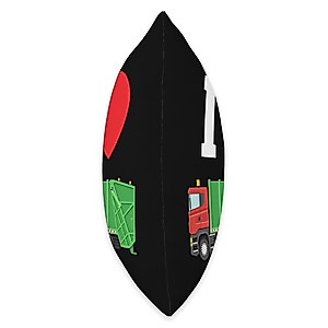 Funny Garbage Truck Waste Management I Love Trash Garbage Trucks Throw Pillow, 18x18, Multicolor