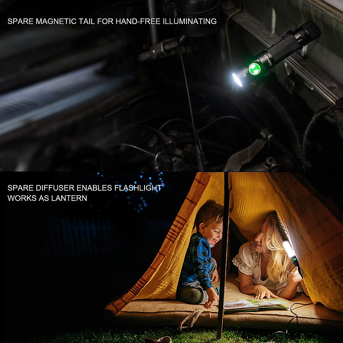 sofirn SC31 Pro Rechargeable EDC Flashlight, Super Bright 2000 Lumens Pocket Flashlight with SST40 6500K LED, Andruril 2 UI, Water Resistant LED Light with Diffuser Magnetic Tail Cap, for Camping