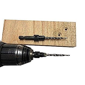 FTG USA Countersink Drill Bit Set 3 Pc #6 (9/64") Wood Countersink Drill Bit Pack Same Size Set Countersink HSS M2 Tapered Countersink Bit, with 1 Hex Wrench, Woodworking Countersink Drill Bits