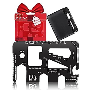 Valentine's Day Gifts for Him Boyfriend Husband, 20-in-1 Credit Card Multitool, Christmas Gifts for Men Who Have Everything, Cool Gadgets for Men Husband, Boyfriend, Grandpa, Adults, Tools for Men