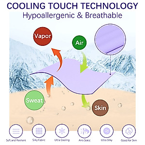 KEEPMOV Memory Foam Pillows - Cervical Neck Pillows for Pain Relief, Ergonomic Contour Pillow for Side Back Stomach Sleepers (Purple)