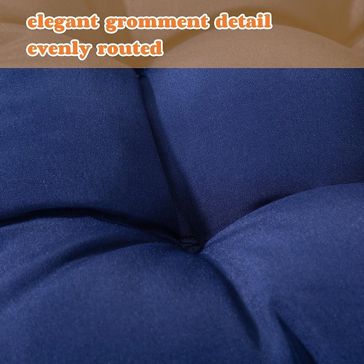 SEAHOME Waterproof Indoor/Outdoor Garden Bench Seat Cushions,Tufted Loveseat Cushion for Patio Furniture,Swing, Wicker, Garden Bench, Indoor, Shoe Storage, Window (51.1 X 19.6 Inch, Light Grey)