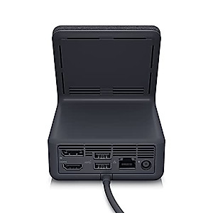Dell Dual Charge Dock HD22Q - Fabric Wrapped Charging Stand, Type-C Connector, Qi Enabled Charging, Wake-on-Dock, Smartphone Rest, Power Button LED - Magnetite