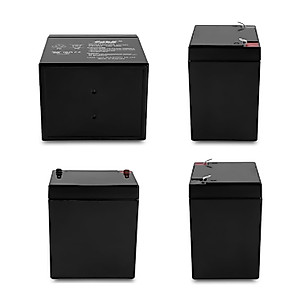 Casil CA-1240 12V 4AH Fire and Security Alarm Battery Lead Acid Home Alarm Battery Pack Replaces 4Ah ADI Ademco 467, Security System Battery Replacement 12 Volt 4 Amp Home Security Battery