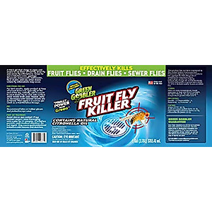 Green Gobbler Fruit Fly Goodbye Gel Drain Treatment | Drain Fly Killer | Fruit Fly Killer | Drain Flies Treatment | Fruit Flies Treatment | Drain Fly & Fruit Fly Eliminator (32 oz)