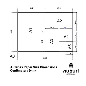 Nuburi - A5 Size Premium Printer Paper - Ideal for Professional Documents - Smooth Bright White - 80 gsm / 21 lb. (200 Sheets)