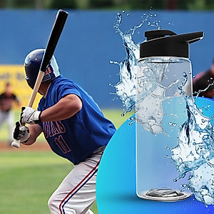 26 oz Water Bottle, Tritan Sports Water Bottle for Gym and Team Sports, School Water Bottle, BPA Free Water Bottle with Flip Top, 4-Pack, Made in USA by Gary Plastic Packaging