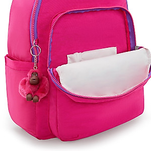 Kipling Women's Seoul 15” Laptop Backpack, Durable, Roomy with Padded Shoulder Straps, School Bag, Ultimate Dots, 13.75''L x 17.25''H x 8''D