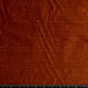 Iridescent Mahogany Brown Dupioni Silk, 100% Silk Fabric, by The Yard, 44" Wide