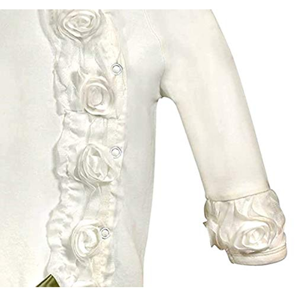 Stephan Baby Girl's Night Out Gown and Cap Set, White, 0-6 Months