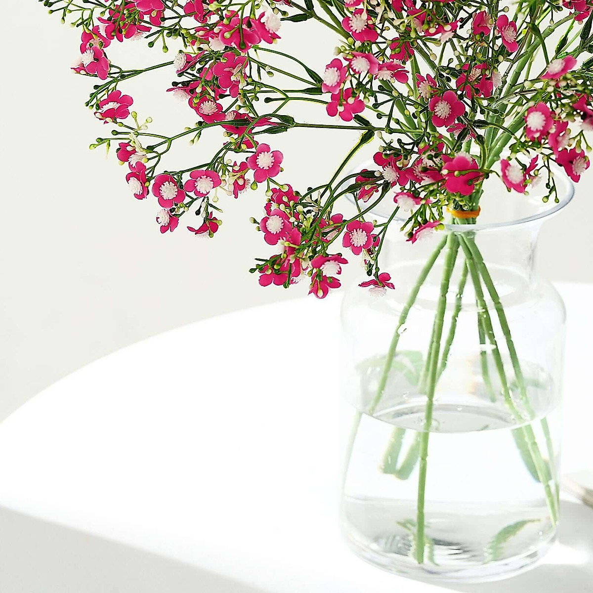 Efavormart 12 Pack - 22" White Babys Breath Artificial Flowers, Gypsophila Real Touch Silk Flowers Stem for DIY, Wedding, Party, Home, Floral Arrangement, Garden Decoration