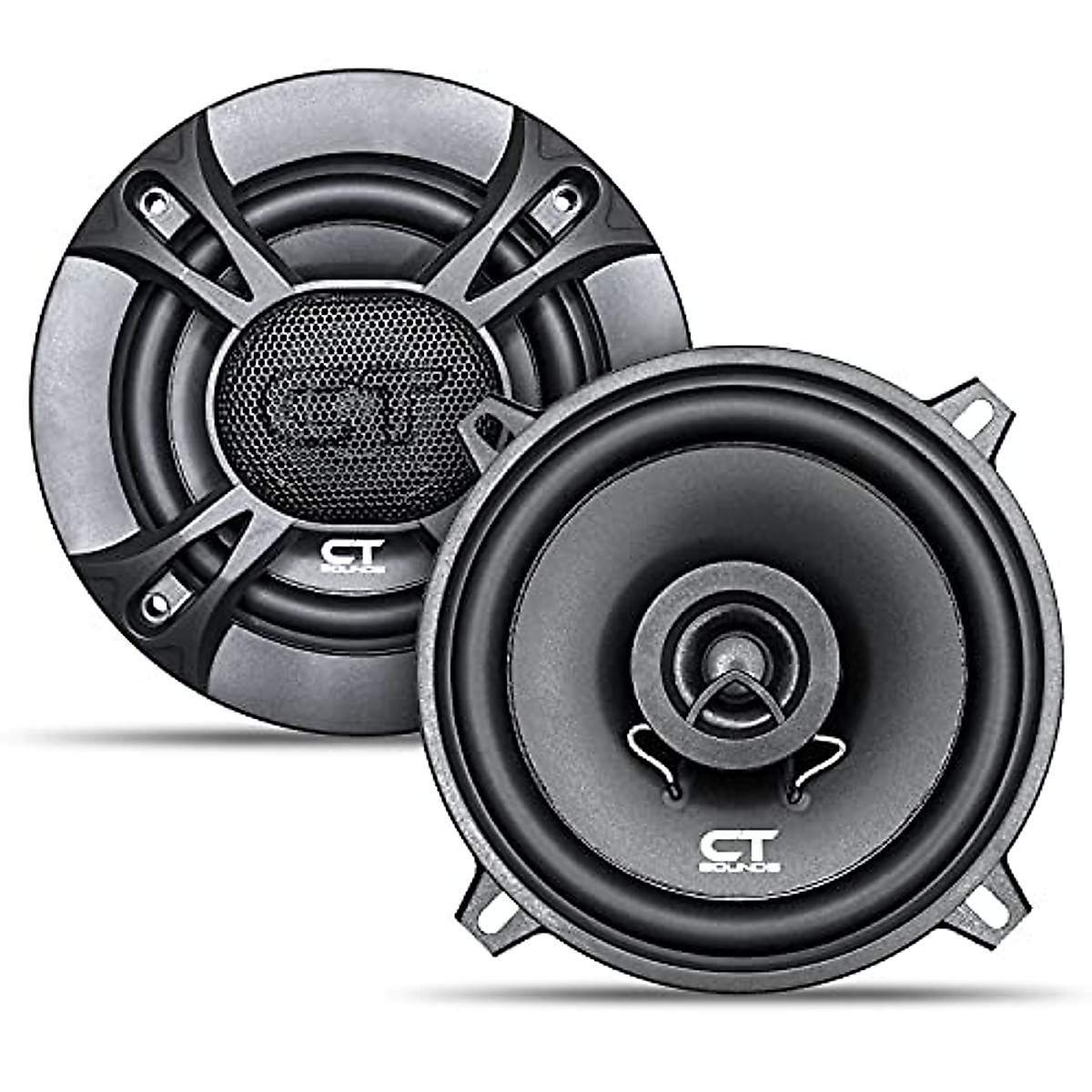 CT Sounds BIO-5-25-COX 5.25 Inch Coaxial Car Speakers, 160 Watts Max, Pair