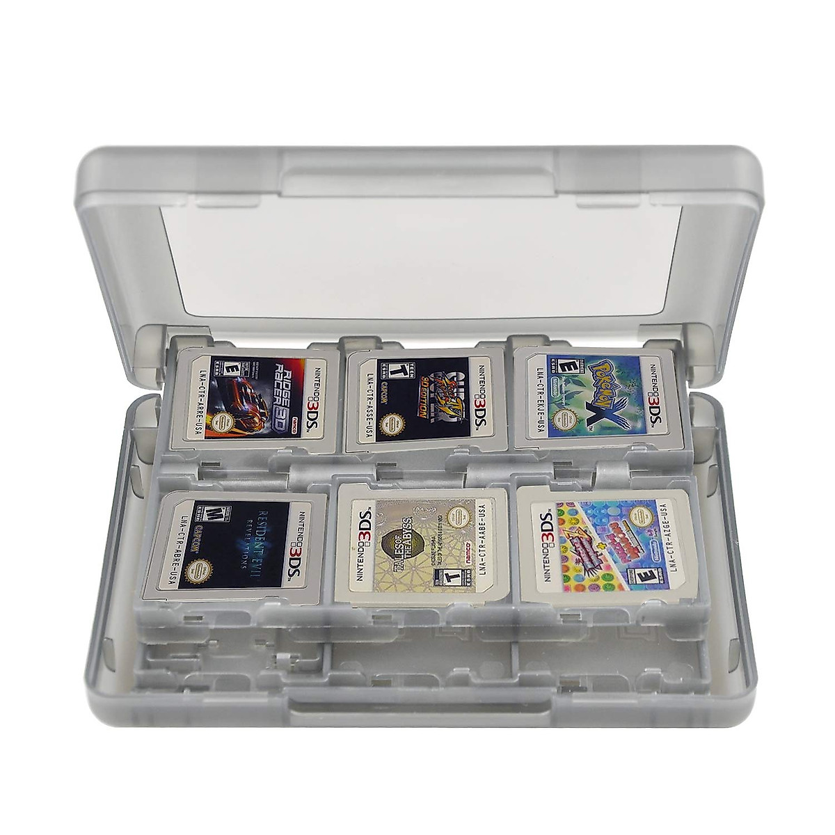 26-in-1 Game Holder Card Case with Fits up to 22 Games 2 SD Cards 2 Micro SD/TF Cards and 2 Stylus Pens for NEW 3DS / NEW 3DS XL / NEW 3DS LL / 3DS XL -black