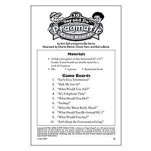 Super Duper Publications | Say and Do Positive Pragmatic® Social Skills Laminated Games | Educational Learning Resource for Children