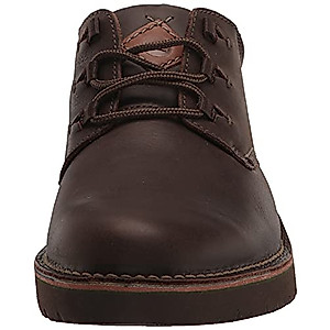 Clarks Men's Eastford Low Oxford, Dark Brown Leather, 10.5