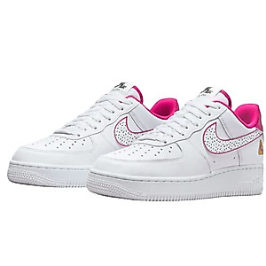 Nike Women's Air Force 1 Low '07 Size 6.5 US- DV3809 100 Dragonfruit White/White-pink Prime