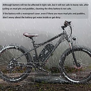 PANDA CYCLE Ebike Battery Case Bicycle Battery Protector Bag Anti Mud Cover Waterproof Dustproof Wear Resistant Frame Bag for Hailong Shark Dolphin Batteries