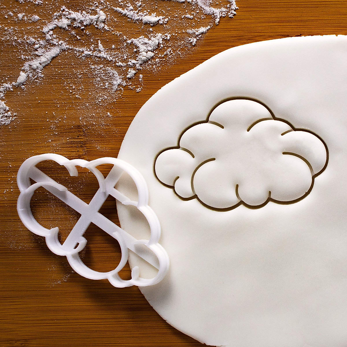 Set of 3 Baby Shower themed cookie cutters (Designs: Hot Air Balloon, Fluffy Cloud, and Blimp), 3 pieces - Bakerlogy
