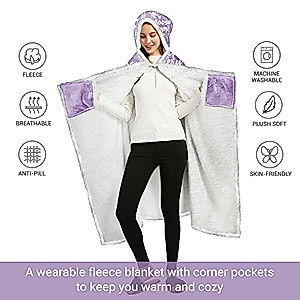 Inspirational Gifts for Women - Spring Summer Soft Blanket Hoodie - Mother 's Day Gifts for Friends Mom Sister Coworker Female Women Her Wife - Birthday Gifts for Women - Big Hug Fleece Hooded Blanket