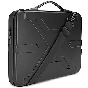 KIZUNA Laptop bag Case 15 Inch Shockproof EVA Hard Shell Handle Sleeve For 15" Macbook air M3 M2 2024/15" Lenovo IdeaPad 3i /15.6" Dell XPS 15/IdeaPad Slim 3i 14",Black