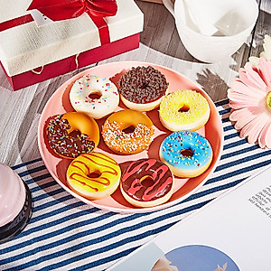 Chalyna 8 Pcs Fake Donuts Realistic Artificial Donuts Toy Fake Food Fake Cakes Desserts Donut Decorations Toys for Doughnut Party New Years Party Supplies Favors Food Decoration Prop, 1.78 (Cute)