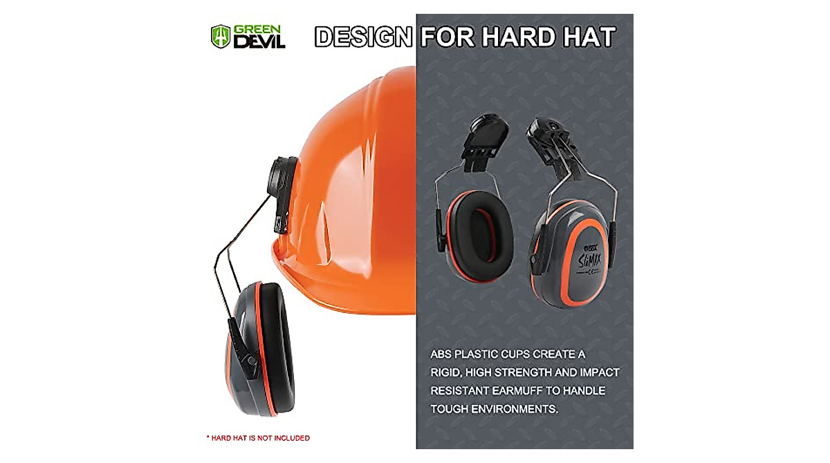 Green Devil Hard Hat Ear Muffs | SNR27dB Noise Reduction