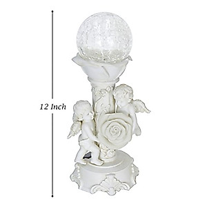 HOMESHINE Christmas Decoration Solar Garden Light Angel Statues Outdoor décor Lights
