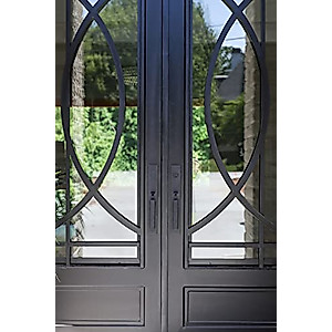 Weslock Xanthis Single Cylinder Entry Handle Set with Philtower Lever (Keyed Handleset, Matte Black)