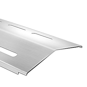 Kalomo Grill Heat Plates for Ducane Grill Replacement 5 Burner Gas Grill 30400042 30400043 30500701, 16 7/8" Grill Heat Shield, 17" Grill Burners Tube BBQ Parts Grill Burner Covers, Stainless Steel