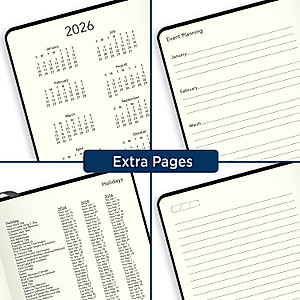 AT-A-GLANCE 2024 Weekly & Monthly Appointment Book Planner, Plan. Write. Remember. 5" x 8-1/4", Small, Casebound, Black (706D100524)