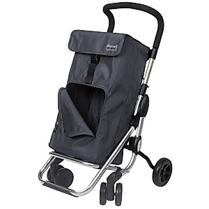 Playmarket Playcare Folding Shopping Cart with Swivel Wheels, Gris Marengo