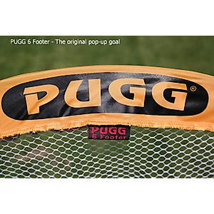 PUGG 6 Foot Pop Up Soccer Goal - Portable Training Futsal Football Net - The Original Pickup Game Goal (2 Goals and Bag)