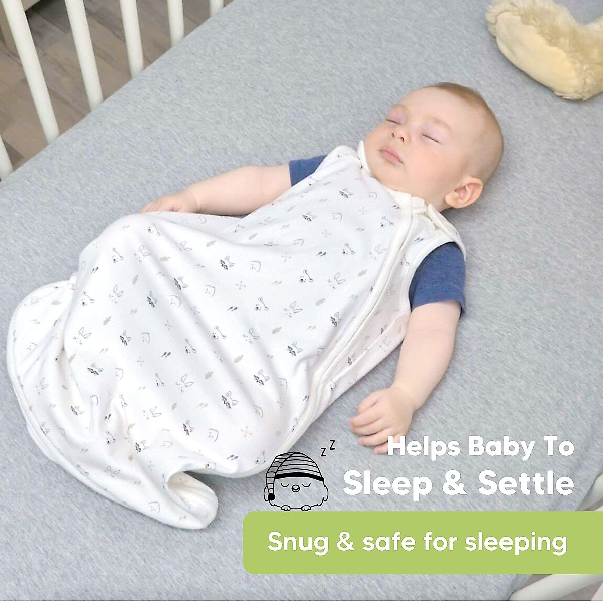 Organic Baby Sleep Sack Wearable Blanket - Baby Sleeping Bag 0-24 Months, Baby Swaddle Blankets for Baby Boy, Girl, Newborn, Infant, Baby Sleeper Swaddles, Baby Sleep Bag (KeaStory, Small 0-3M)