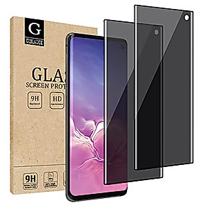 GLBLAUCK [2 Pack] Privacy Screen Protector for Samsung Galaxy S10, Anti-Spy 3D Curve Edge 9H Hardness Tempered Glass Screen Protectors for Samsung Galaxy S10 6.1 inch