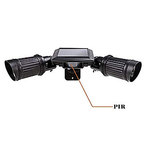 ALOOVOO 14 LED Solar Lamp PIR Motion Detector Door Wall Light Outdoor Wall Lamp Security Spot Lighting LED Dual Light