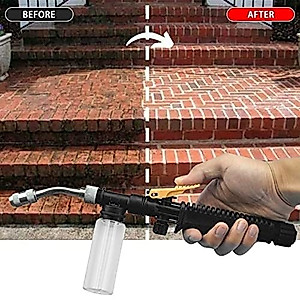 High Pressure Washer Wand, 2-in-1 Pressure Power Washer Spray Nozzle, Portable High Pressure Water Gun, Watering Sprayer Cleaning Tool for Car Washing or Garden Cleaning (11.8 in, with kettle)