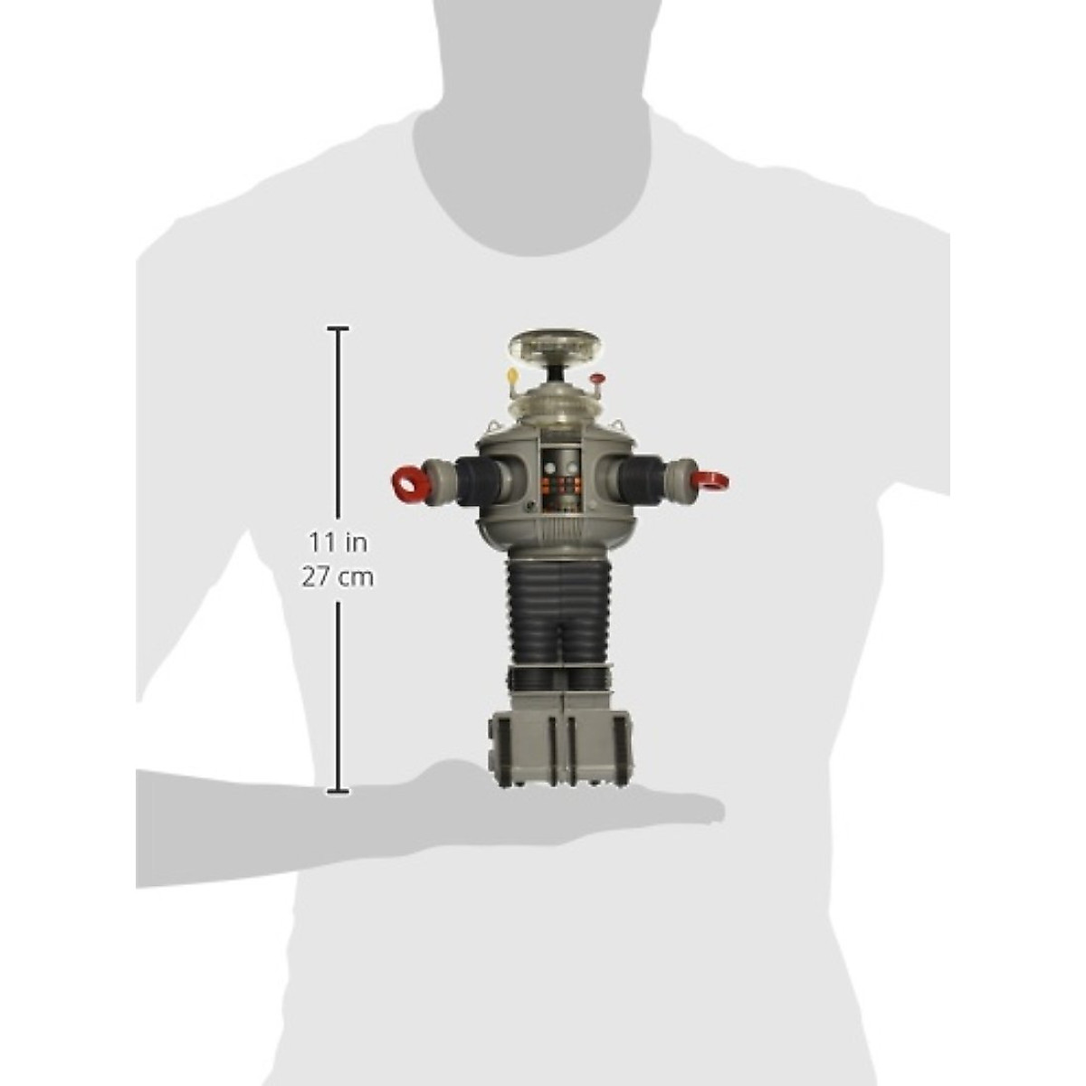 DIAMOND SELECT TOYS Lost in Space: Electronic Lights & Sounds B9 Robot Figure, Multi-colored, 10 inches, (AUG142281)