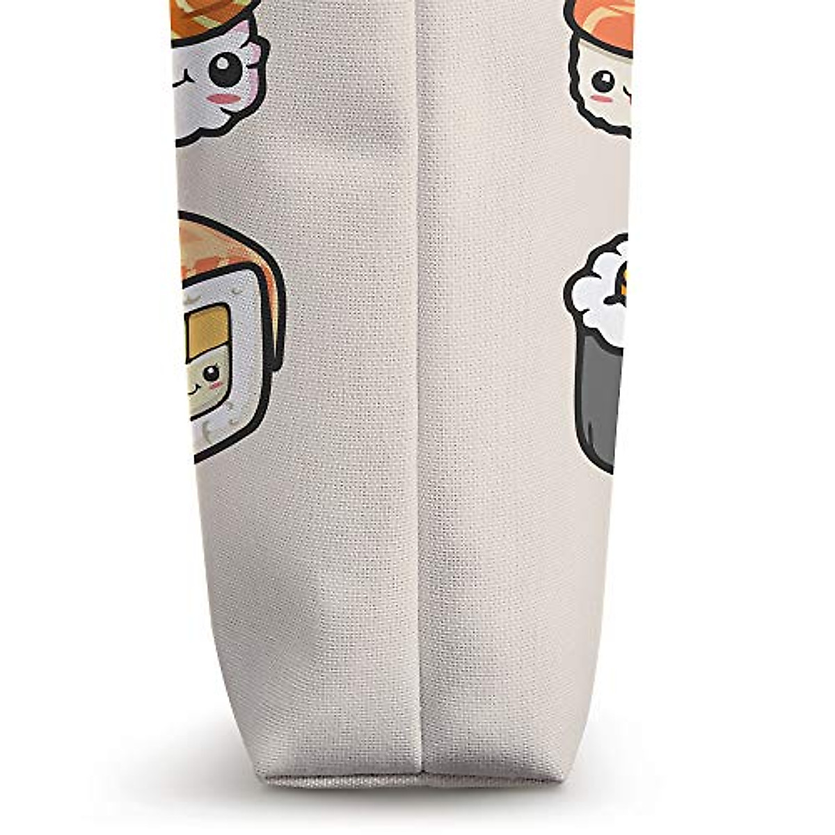 Happy Sushi Anime Kawaii Set Japanese Food Lover Otaku Manga Tote Bag